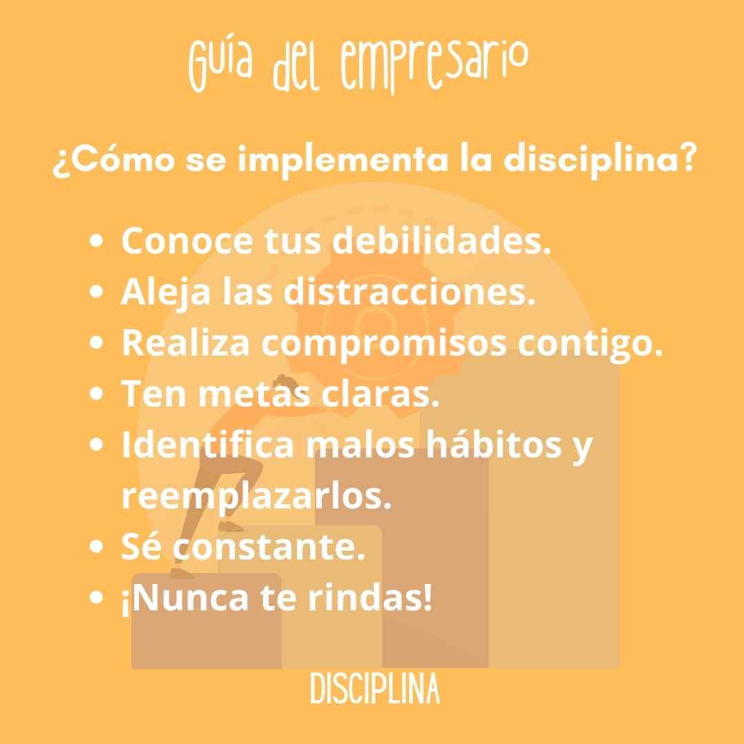 Disciplina » Concepto, Estrategias, Ejemplos, Cursos