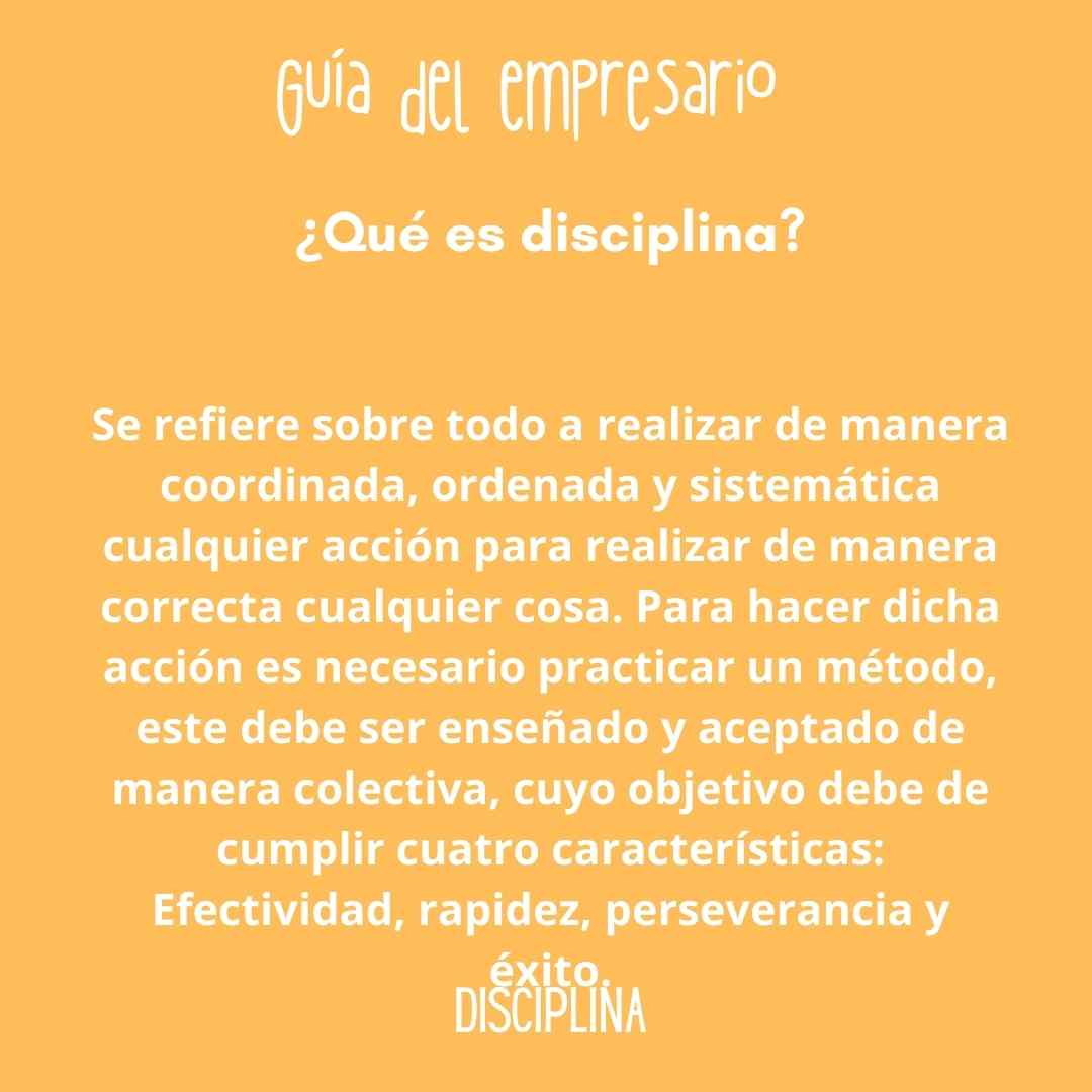 Qu Es Disciplina Su Definicin Y Significado 2021 Significado De