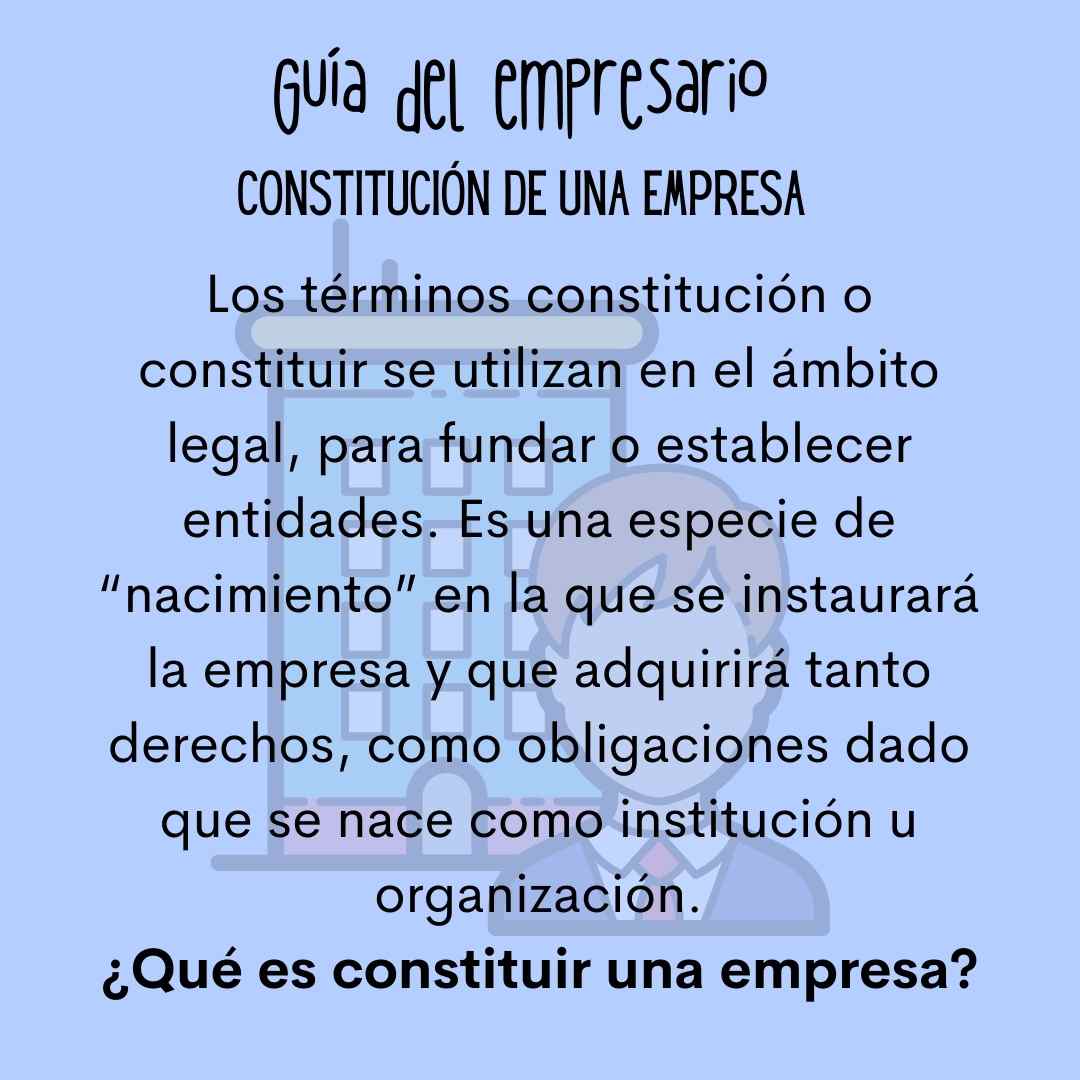 Constitución de una empresa Qué es, Ejemplos 2025