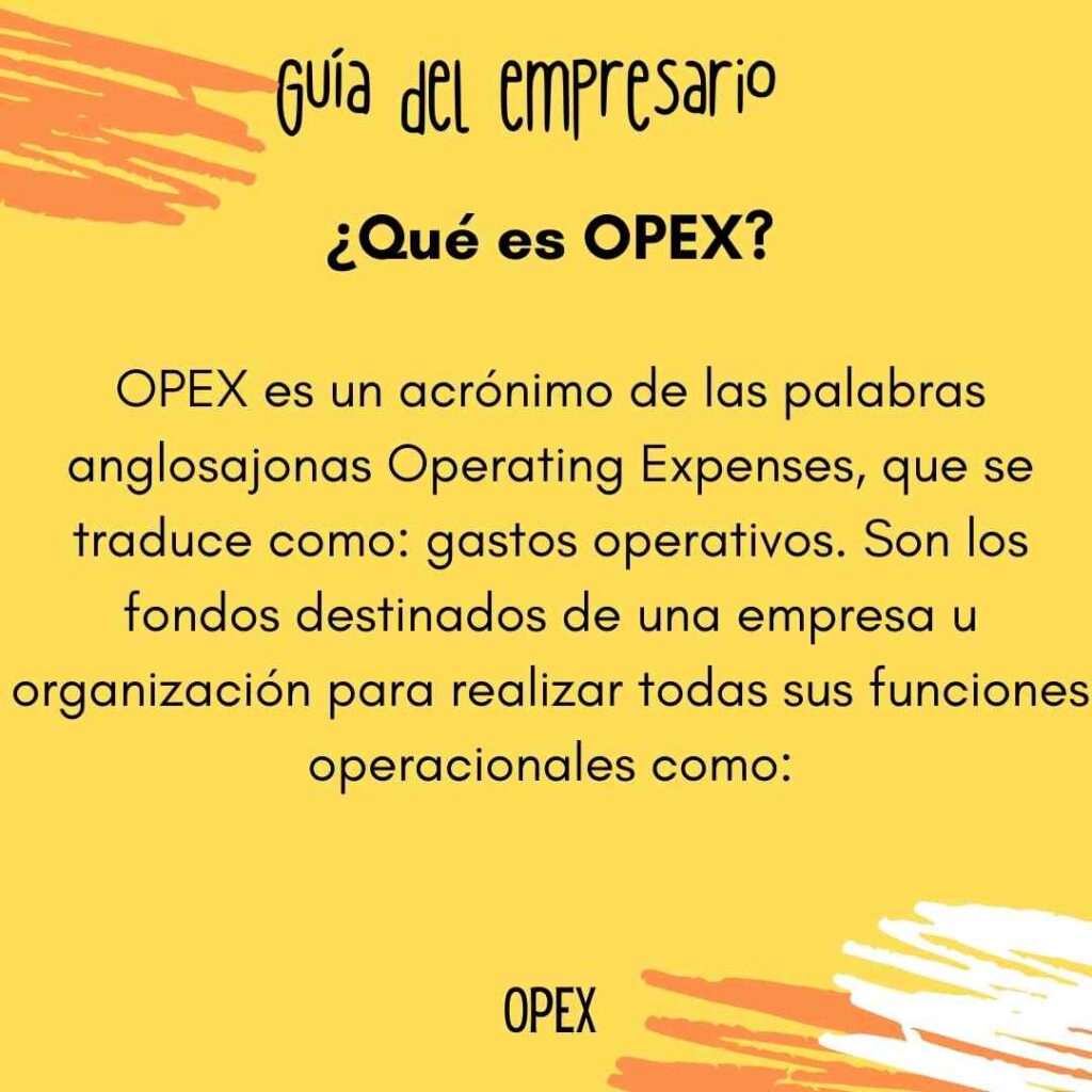 OPEX Qué es, Ejemplos 2025