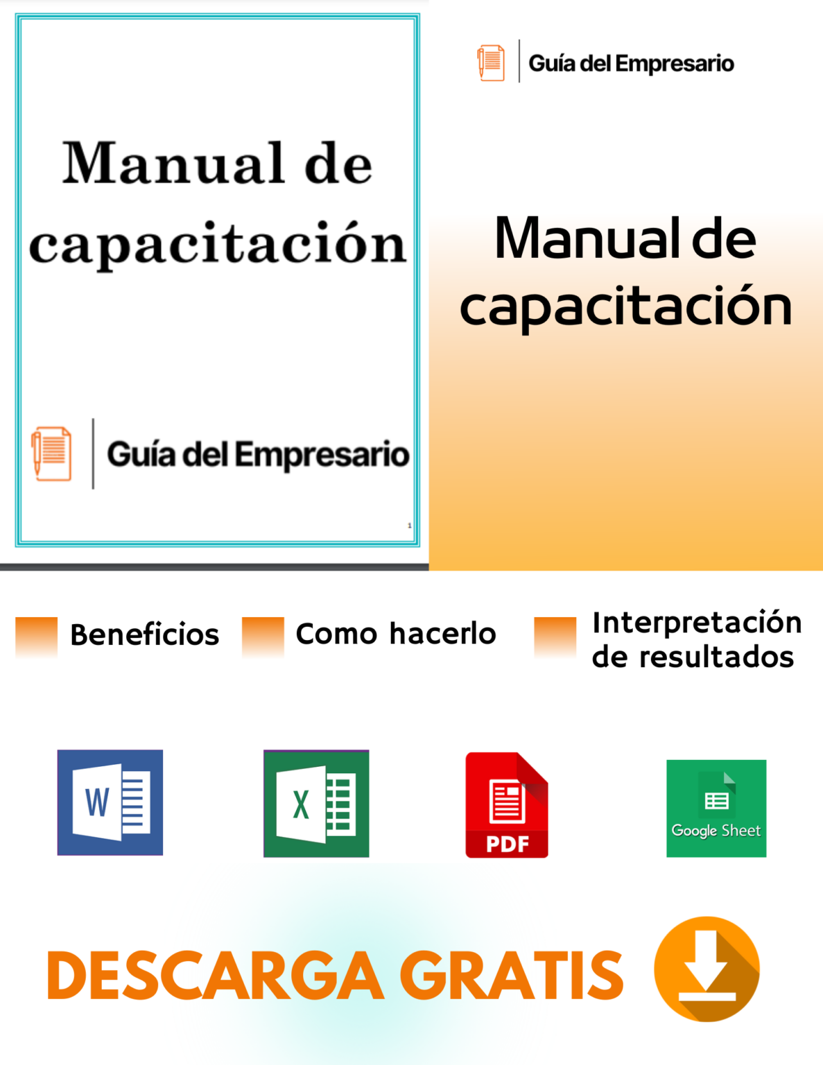 Manual de capacitación Plantillas Excel, Word, PDF 2025