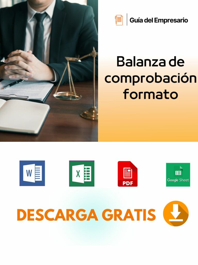 Balanza de comprobación formato Plantillas Excel【 2025