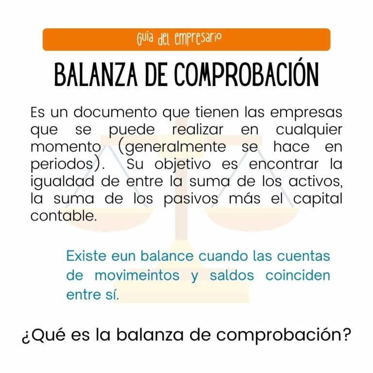 Balanza de comprobación Qué es, Ejemplos 2025